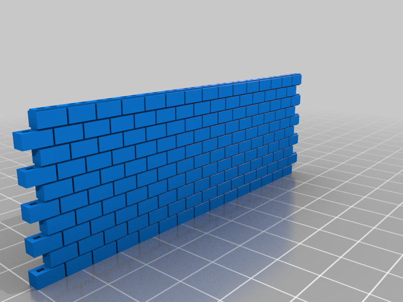 🏛️ Cinder Block & Wall 1:64・Free STL File for ・Cults